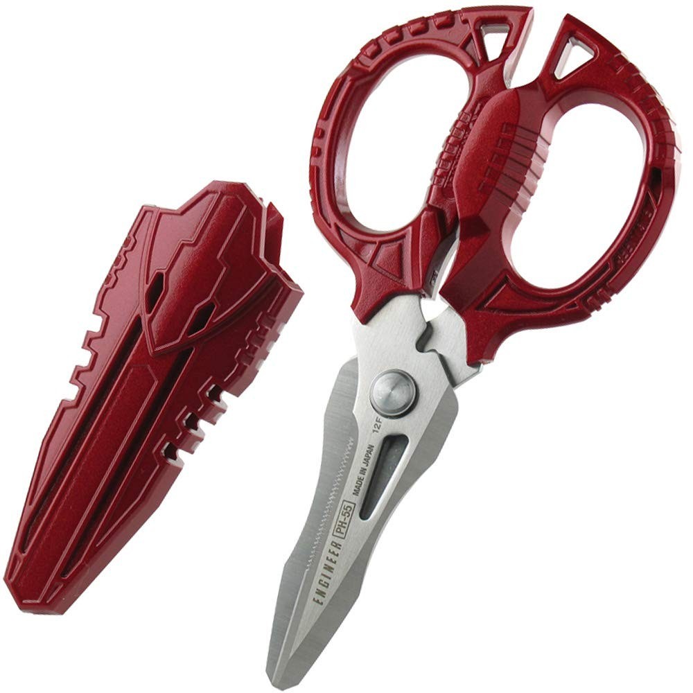 ENGINEER Tetsuwan Scissors GT Giga Red PH55GCR Direct From JAPAN ...