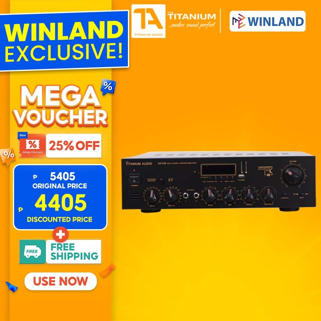 Titanium Audio by Winland TA GX-7UB Stereo Integrated Amplifier 800W x ...