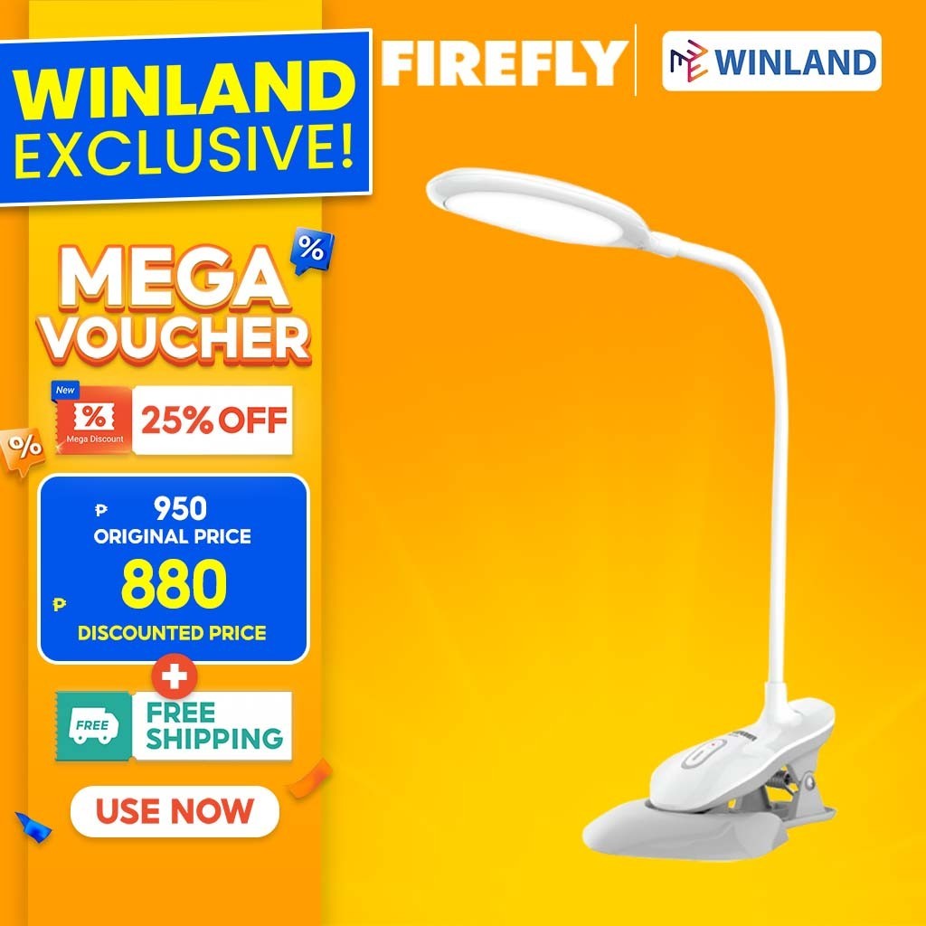 Firefly by Winland Tri-Color Multi-function Dimmable Desk Lamp Study ...