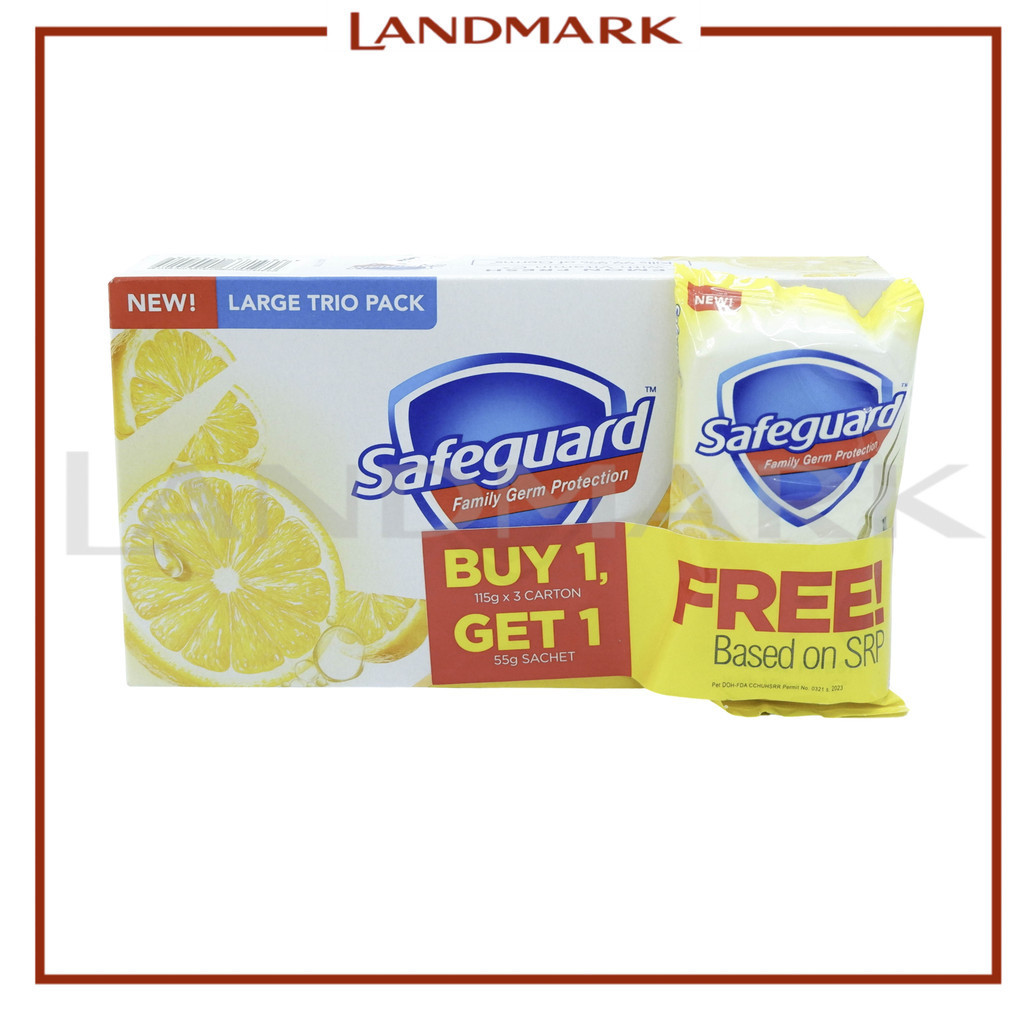 Buy Safeguard Lemon Fresh Bar Soap 115g X 3 And Get Free Lemon Fresh