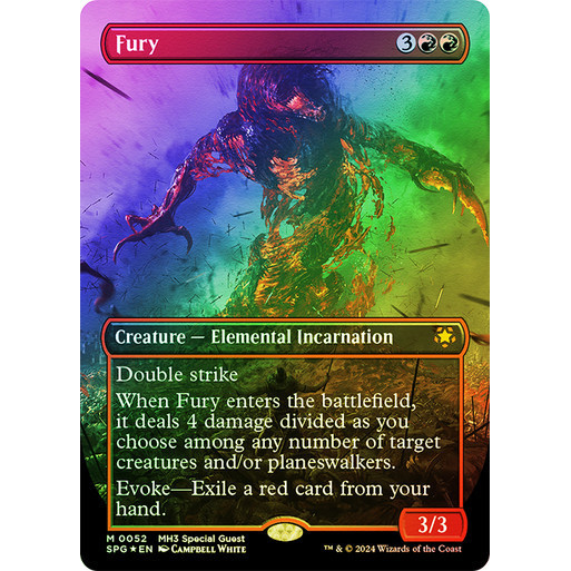 MTG Proxy Card - Fury (Borderless Foil) | Special Guests (SPG) | Shopee ...