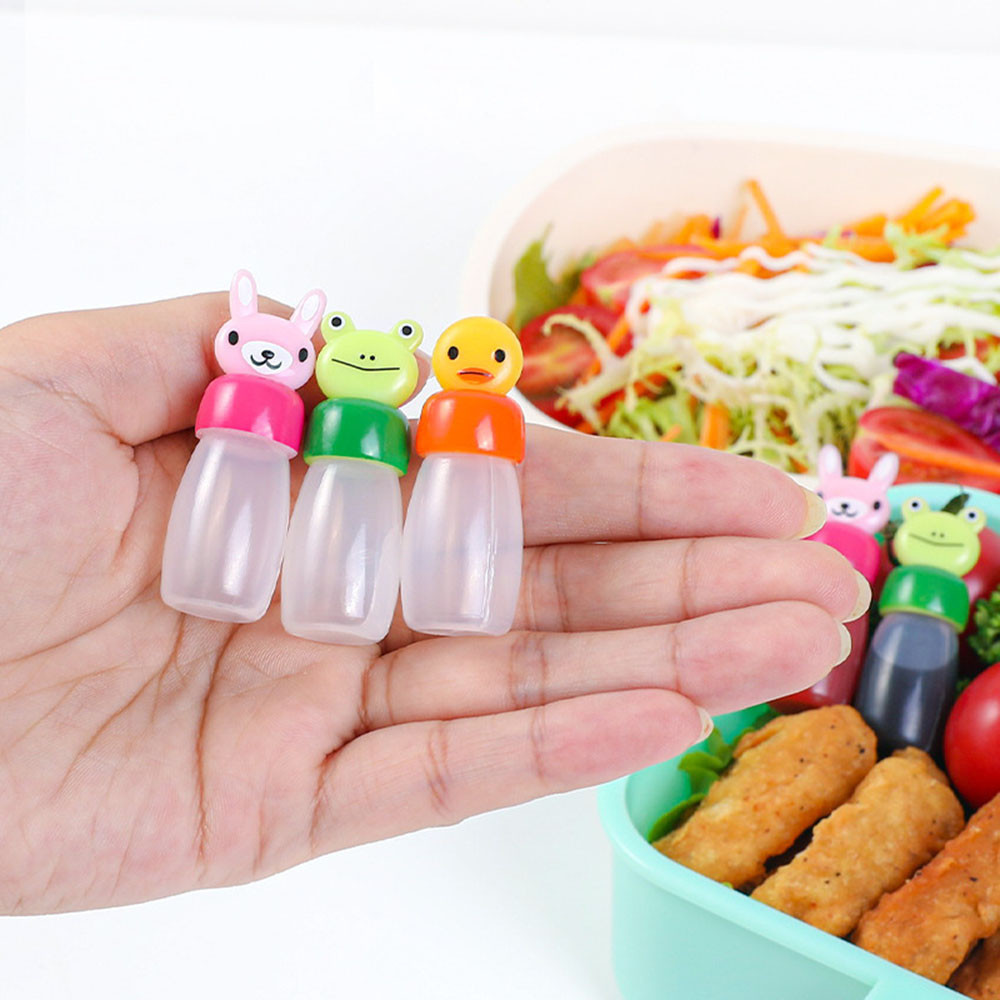 3pcs/set Mini Seasoning Sauce Bottle Small Containers Lovely Rabbit ...