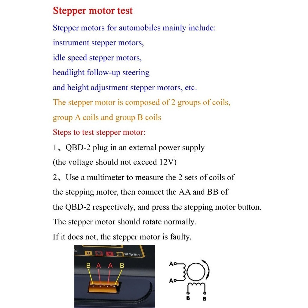 Automobile Ignition Coil Test Injector Solenoid Valve Idling Stepper ...