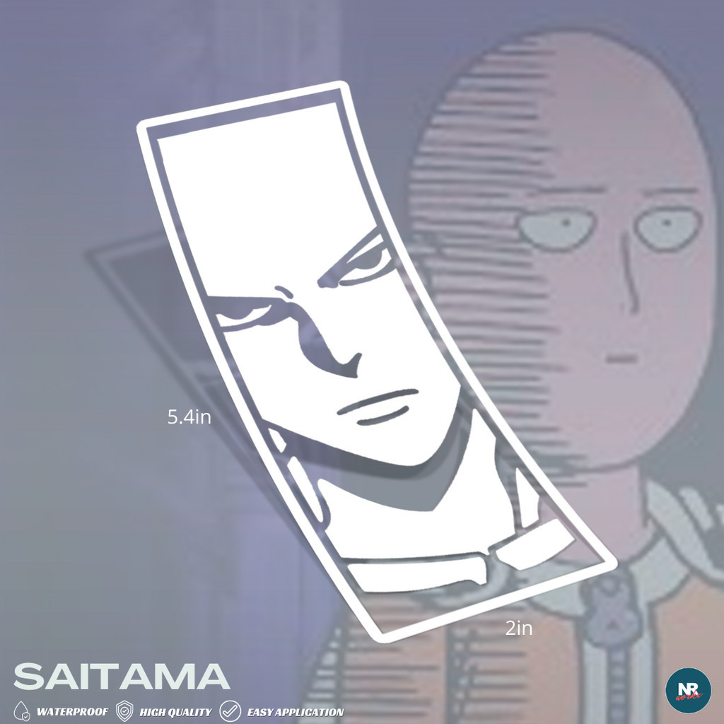 Saitama One Punch Man Vinyl Decal Anime Sticker | Shopee Philippines