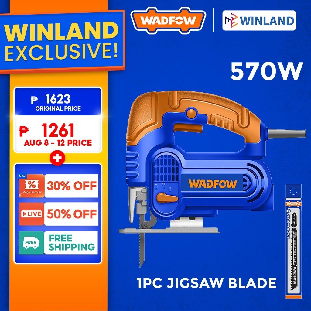 Wadfow by Winland Electric Jigsaw 570W Wood Cutter Machine 4 Step ...