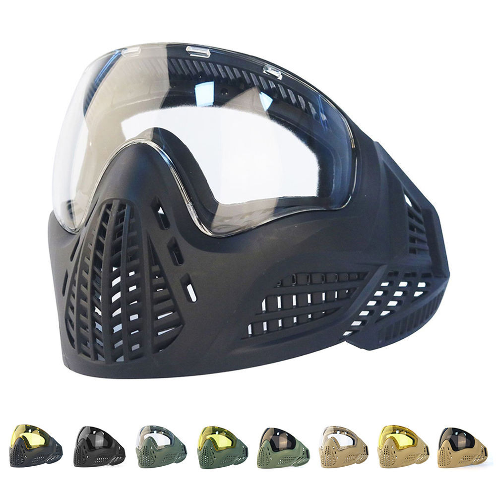 Tactical Phantom Mask with Anti-Fog Goggles Outdoor Airsoft Full Face ...