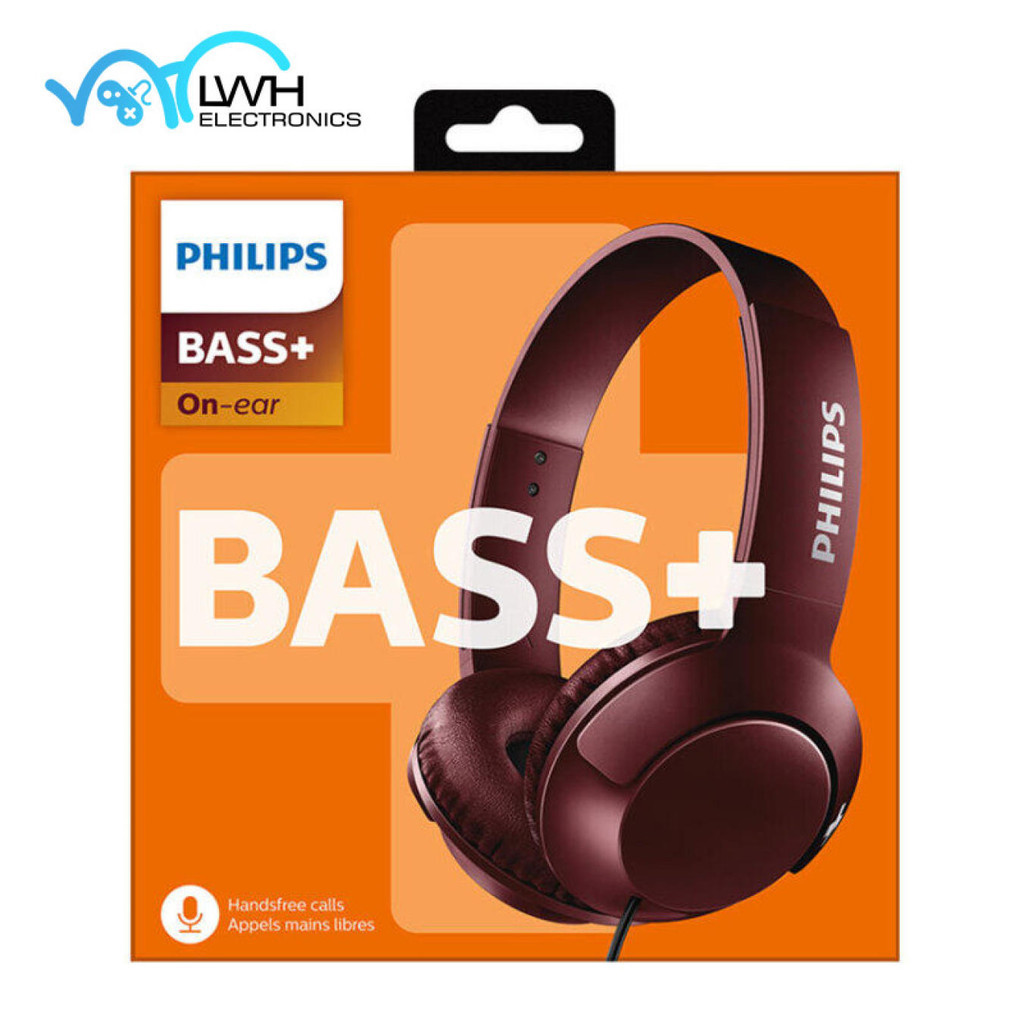 Philips Bass+ SHL3075 Closed-Back On Ear Headphones with Microphone ...