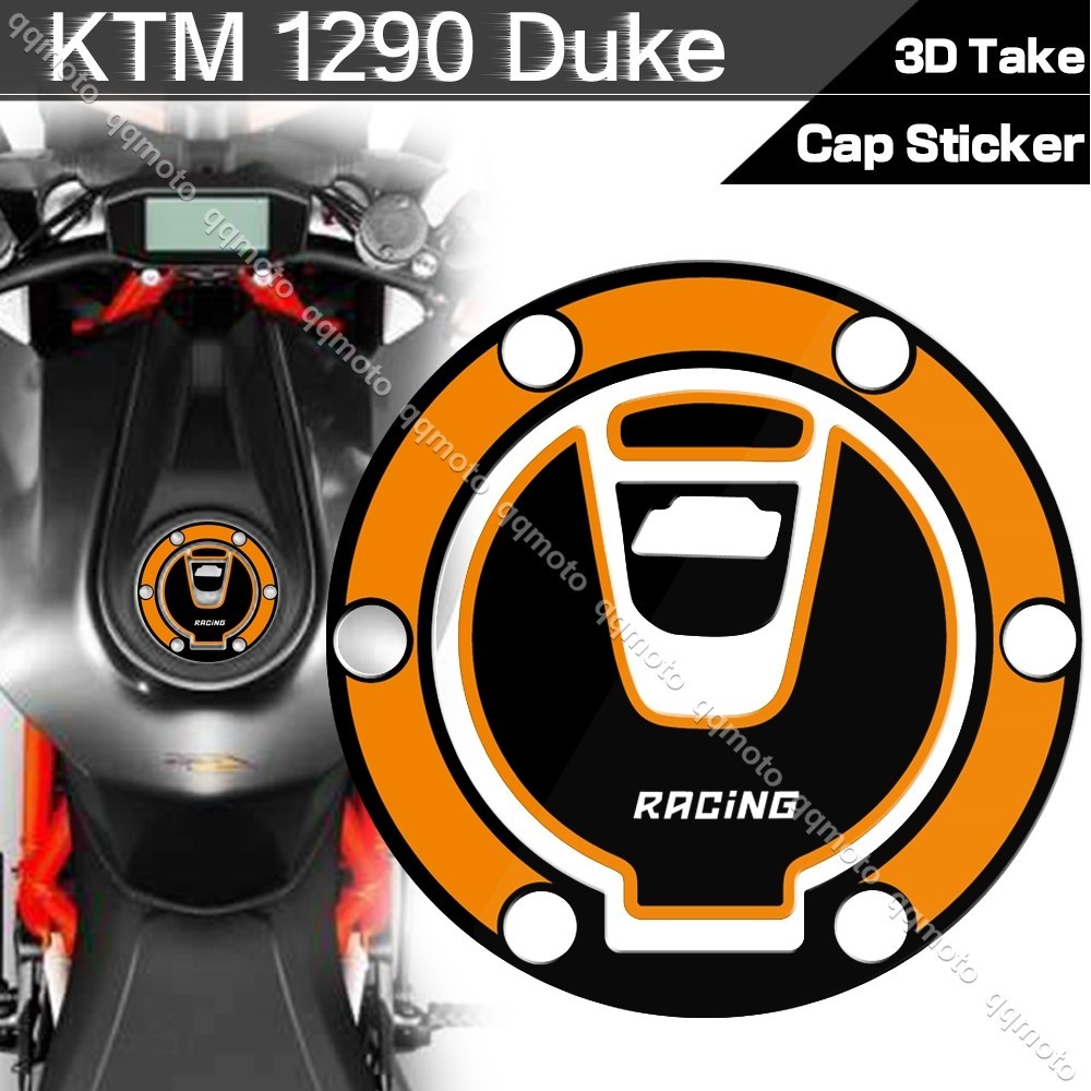 ️3D Motorcycle Tank Cap Sticker Gas Cover Protection Decal Waterproof ...