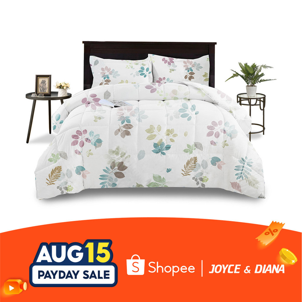 Joyce and Diana Printed Premium Comforter - 5in1 Set | Shopee Philippines