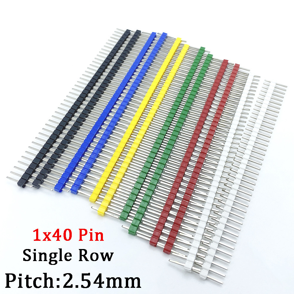☺Pitch 2.54mm 1x40 Single Row Breakable Male Pin Header PCB Board ...