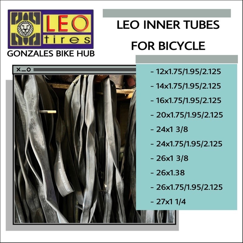 LEO Inner Tubes for Bicycle | All Sizes for Kids Bike, Mountain Bike ...