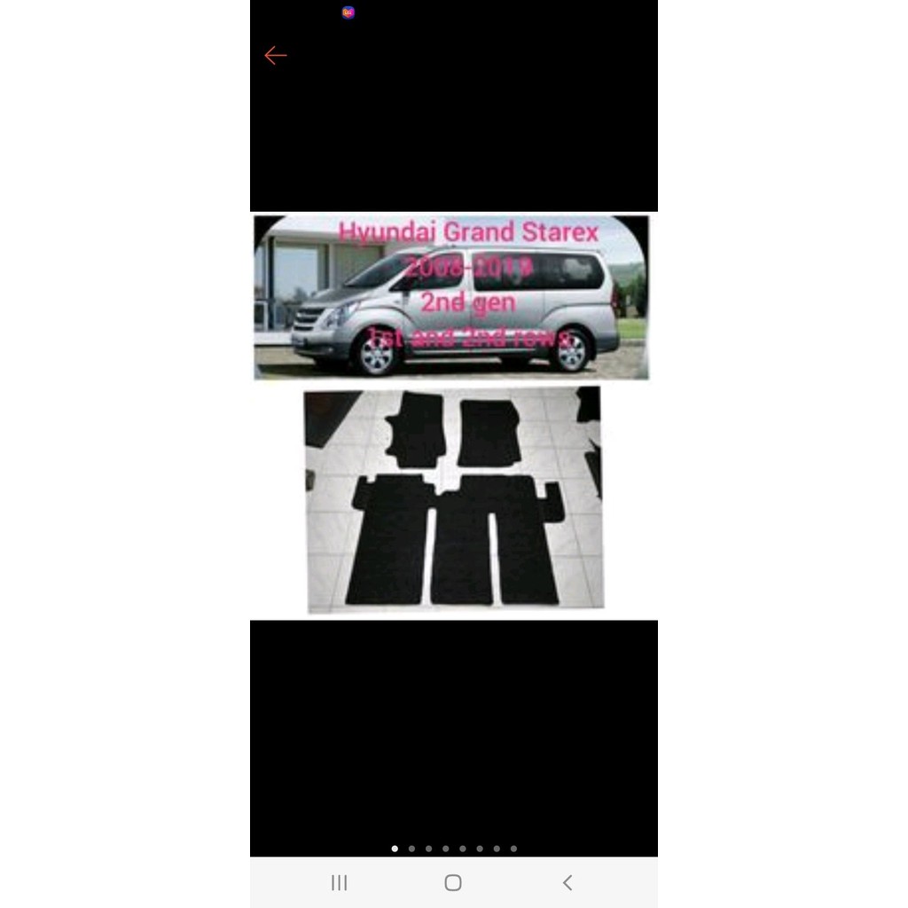 Hyundai Grand Starex 2008 - 2018 nomad rubber spaghetti car mat first ...