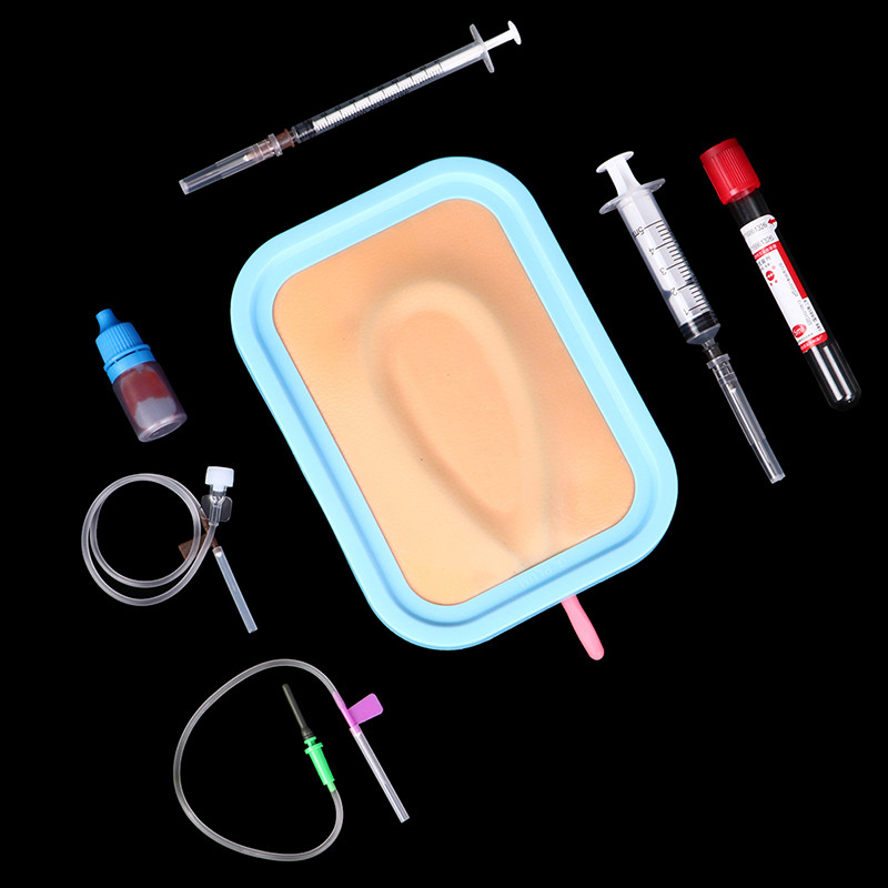 ☁Venipuncture IV Injection Training Pad Silicone Human Skin Suture ...