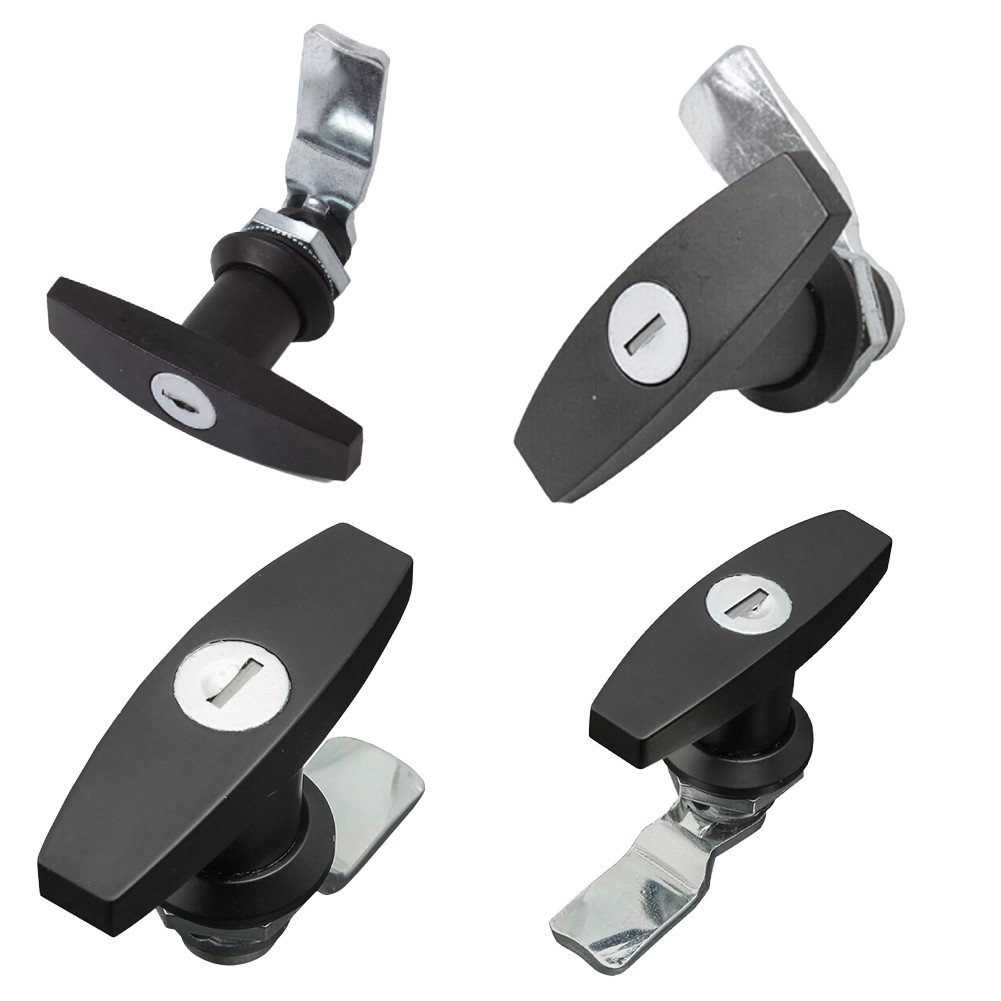 ☮Universal RV T-Handle Door Lock with 2 Key Truck Cap Topper Camper ...