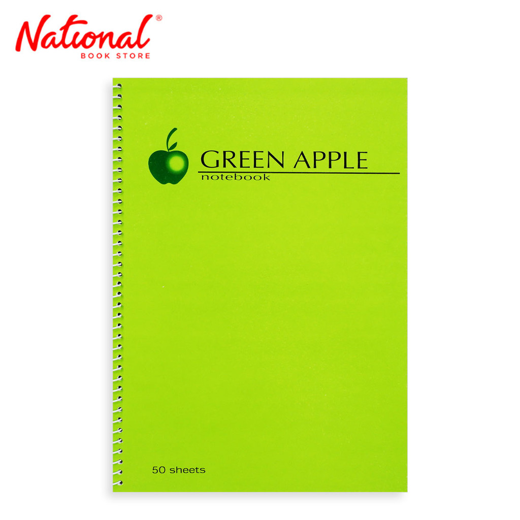 Green Apple Spiral Notebook 7x10 inches 50 Sheets - School Supplies ...