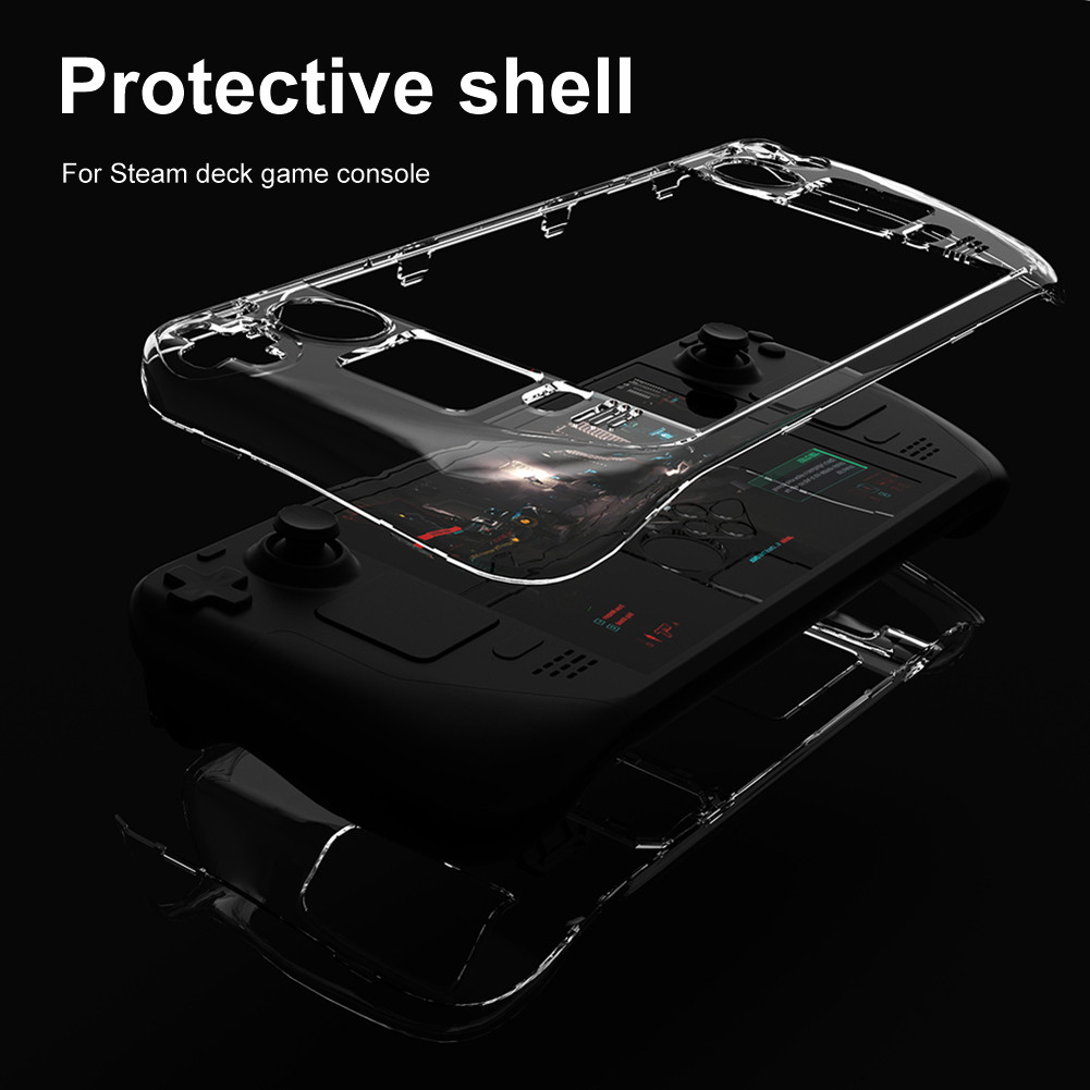 Transparent PC Hard Case Case For Steam Deck Game Console Soft ...