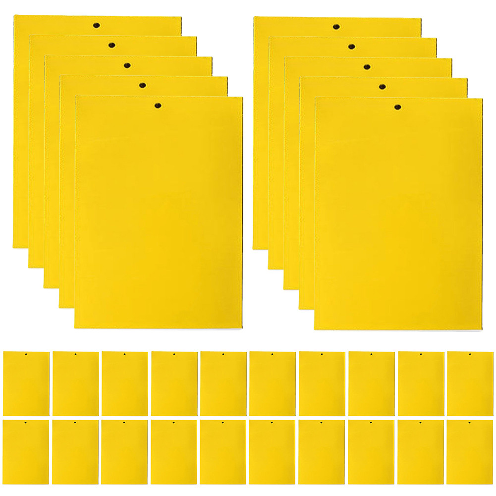 30/50/100 Pcs Sticky Traps Yellow 8x6/8x4 Inch Fruit Fly Traps Insect ...