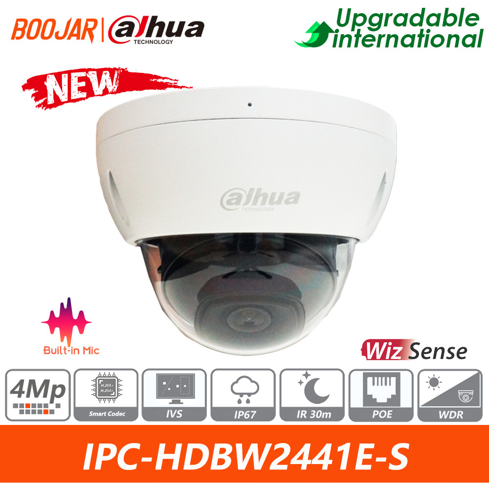 ┱Dahua Original IPC-HDBW2441E-S 4MP IR Fixed-focal Dome WizSense Network Camera Vehicle And Huma ...