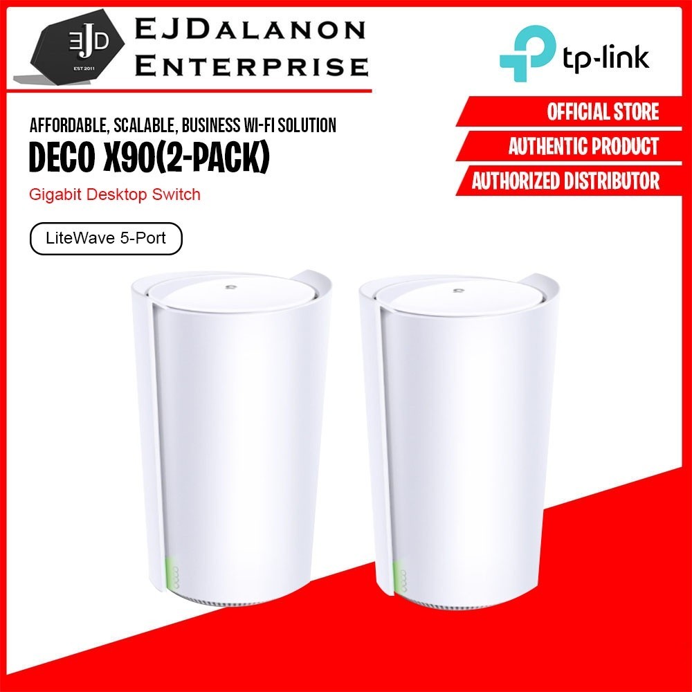 TP-Link Deco X90(2-Pack) Ax6600 Whole Home Mesh Wi-Fi 6 System(Tri-Band ...