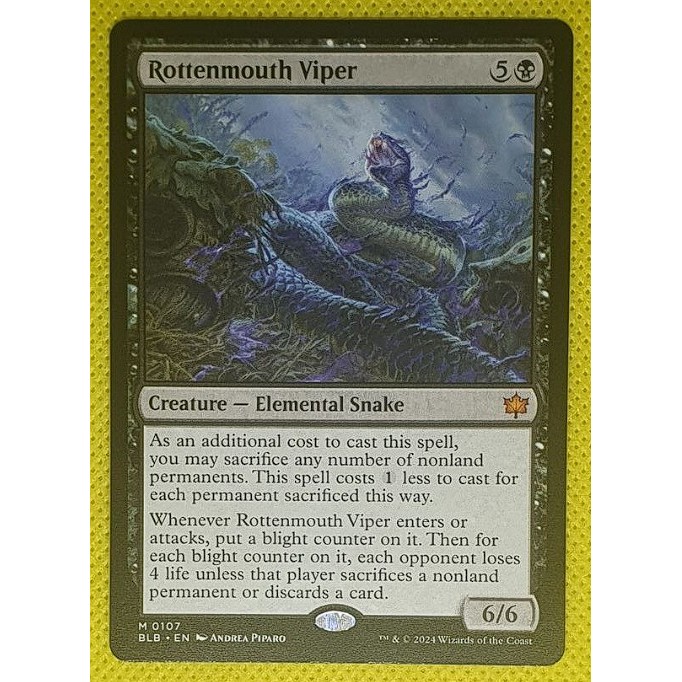Rottenmouth Viper - Bloomburrow (BLB) | Shopee Philippines