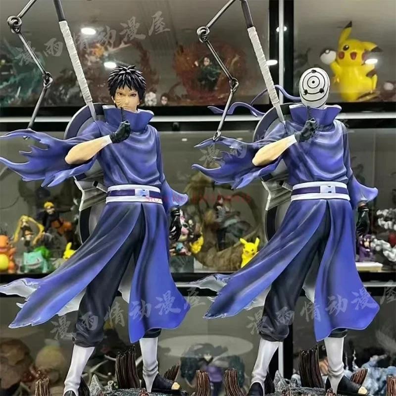 Naruto Figure Uchiha Obito Action Figures 34cm 2 Heads Carved Giant ...