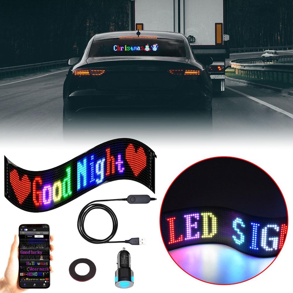 ☄LED Car Signs Digital Sign Flexible LED Modules Bluetooth Display ...