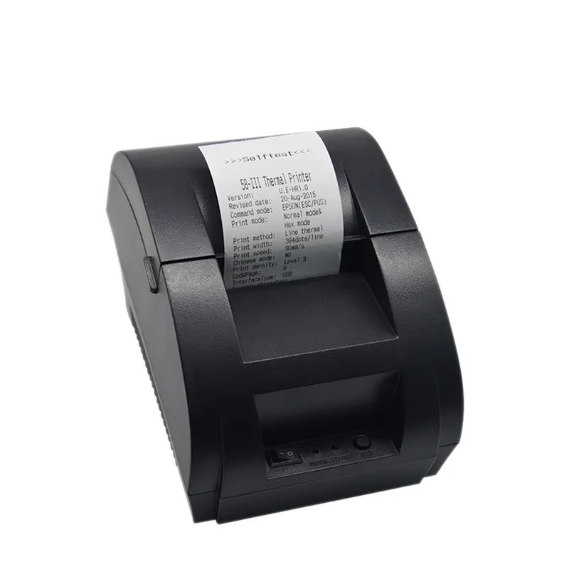 ⋚5890 58mm USB Bluetooth Thermal Receipt Printer Bill Sticker Kitchen ...