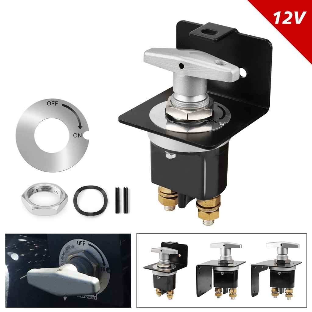 ⋌12V Battery Kill Switch Heavy Duty Battery Circuit Cutter Disconnecter ...