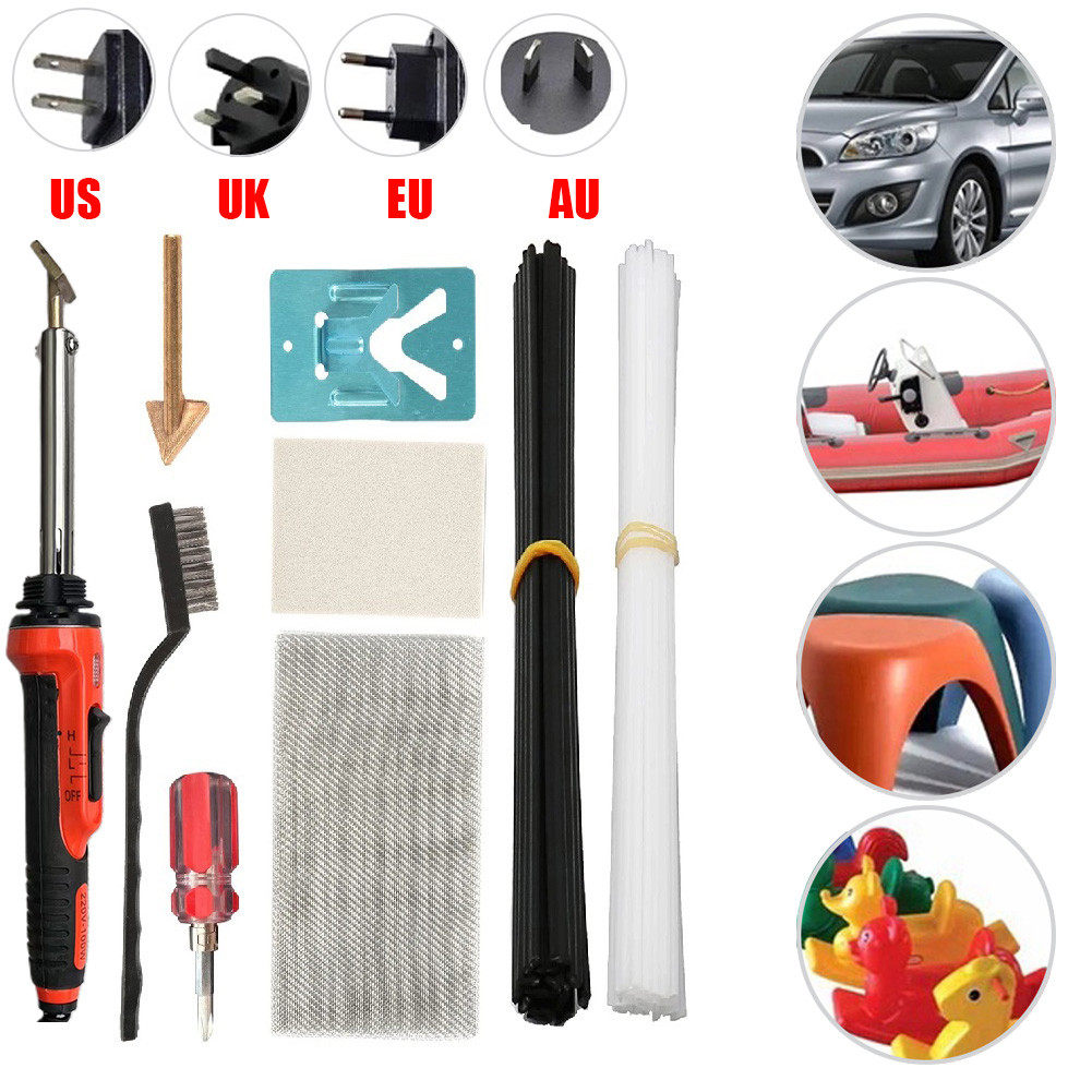 ♥Electric Soldering Iron Kit 80w Plastic Welding Kit For Bumper Kayak ...