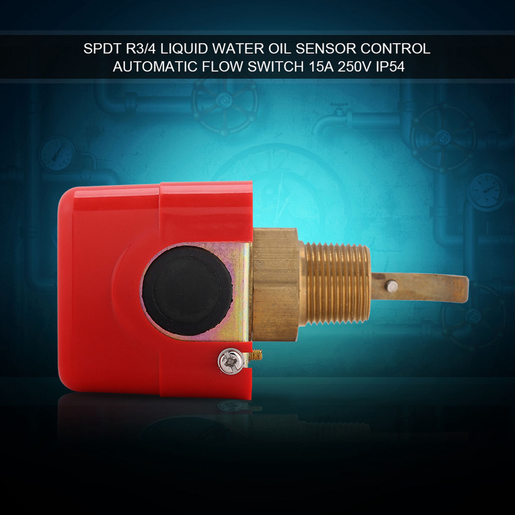 SPDT R3/4 Liquid Water Oil Sensor Control Automatic Paddle Type Flow ...