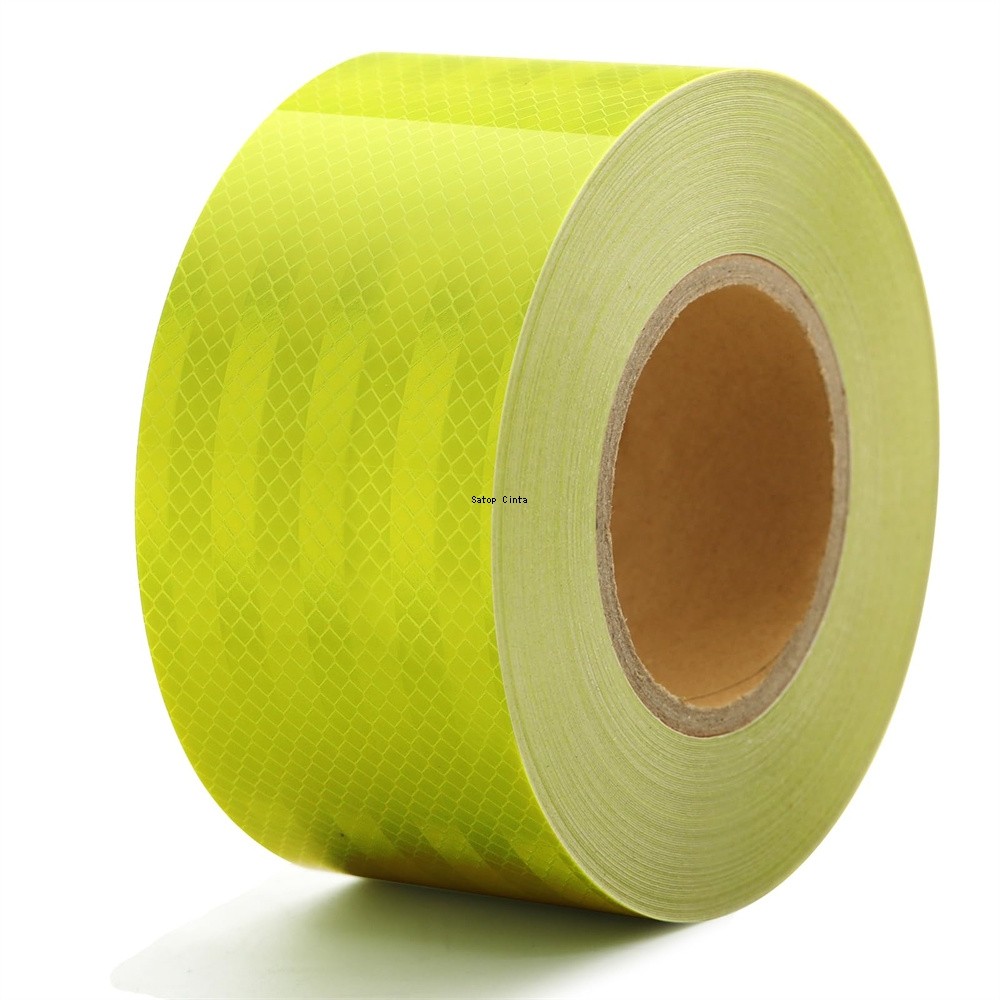 ☆4inch*17FT PET Truck Reflective Tapes Fluorescent Yellow High ...