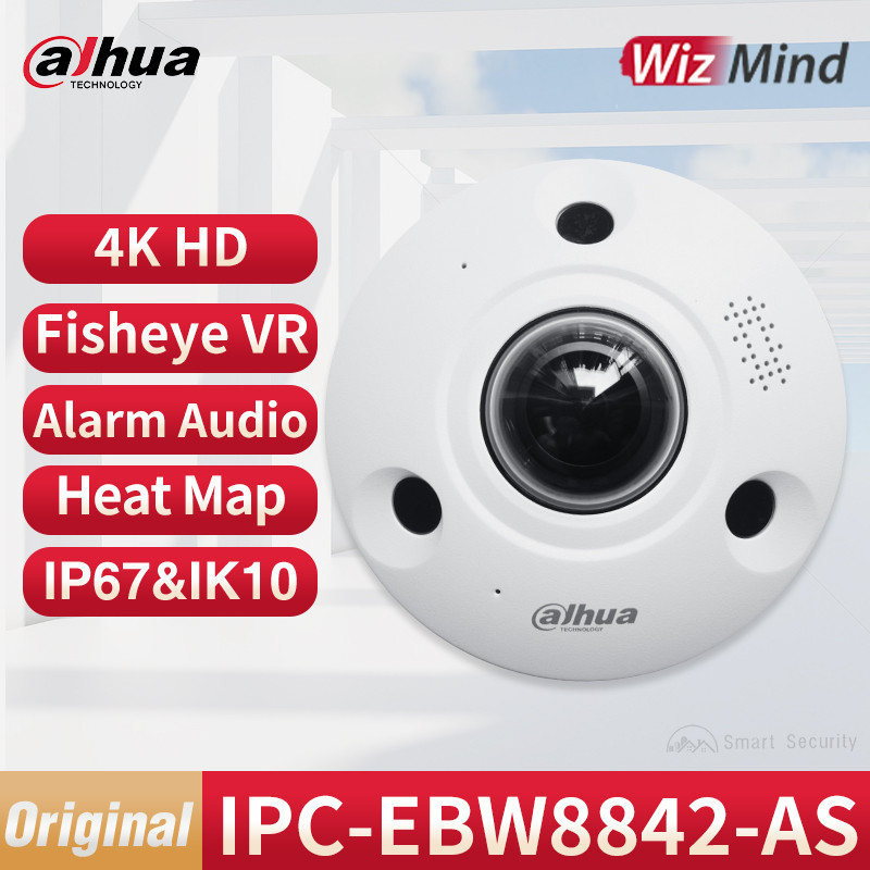 Dahua 4K Fisheye Camera 8MP Smart 360° Panoramic Ceiling Camera Heat ...