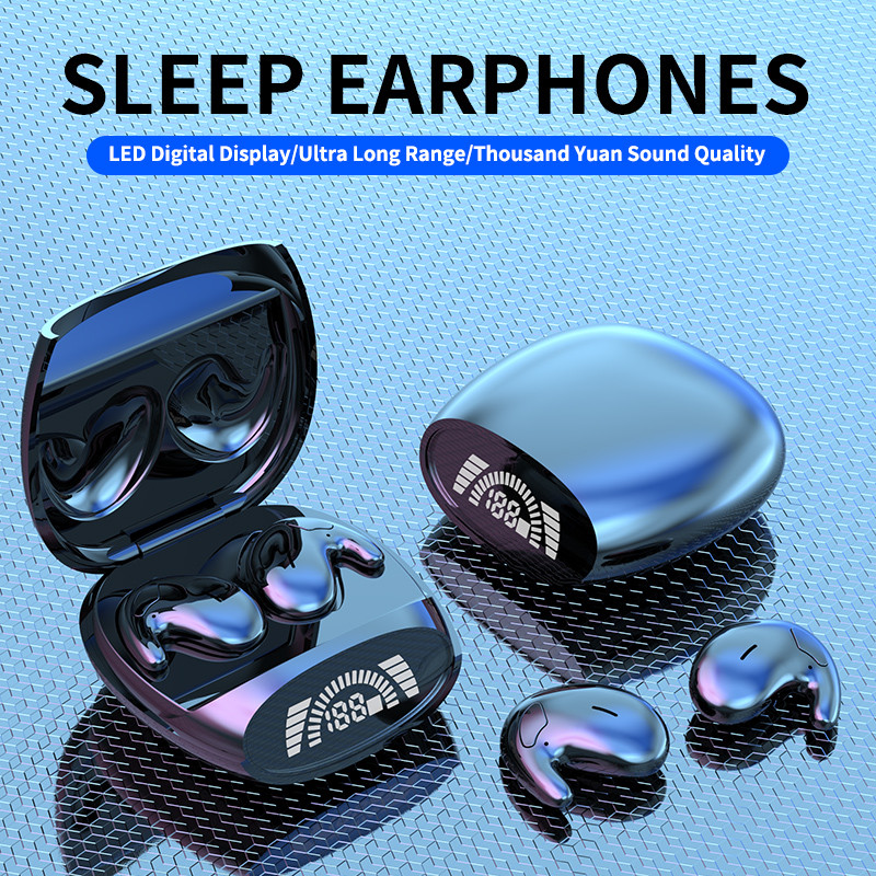 ♛Invisible Sleep Earbuds Mini Bluetooth 5.3 Headphones Noise Cancelling ...