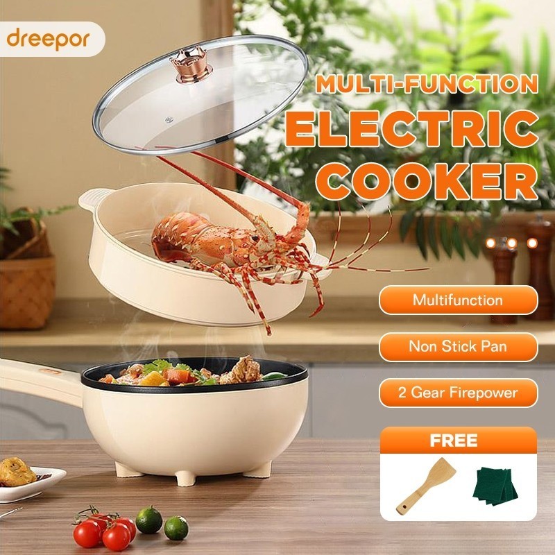 Dreepor Multi Electric Cooker Rice Cooker Hot pot Non-Stick With ...