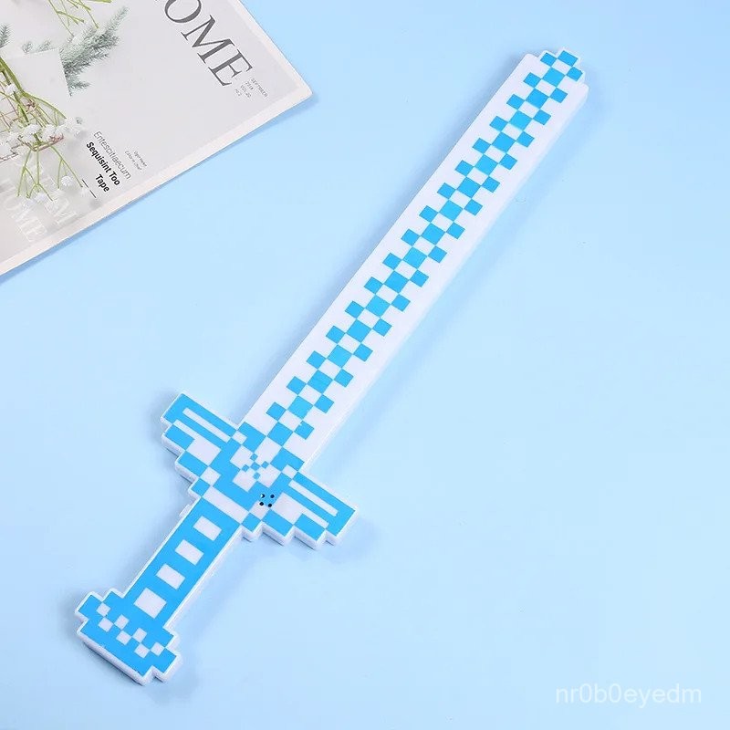 Plastic Pixel Adventure Sword LED Lights Up Toy Sword LED Motion ...