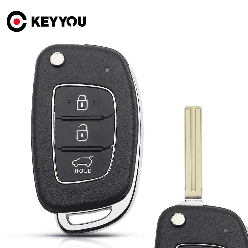 KEYYOU 3 Buttons For Hyundai Solaris IX35 IX45 Santa Fe HB20 Verna Car ...