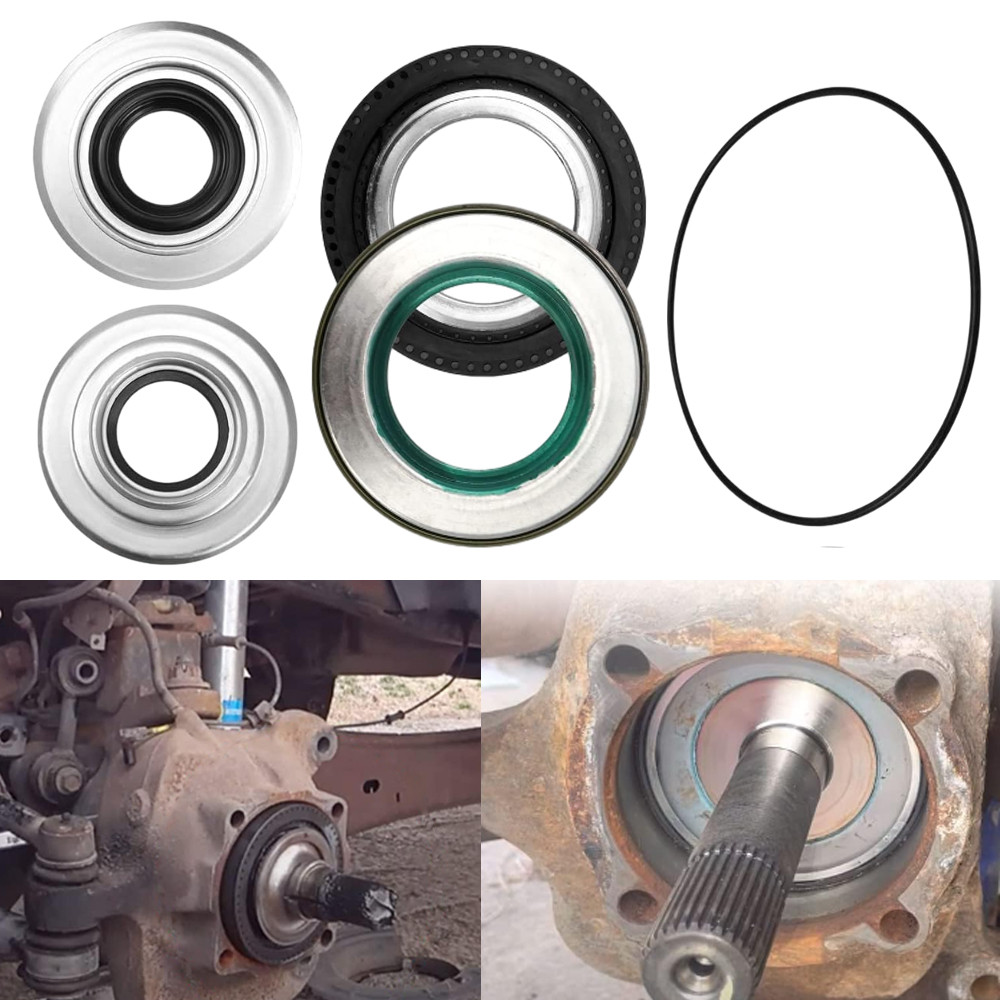 ♡Front Axle Vaccum Knuckle Seal Kit with Hub O-Ring and Dust Seals For ...