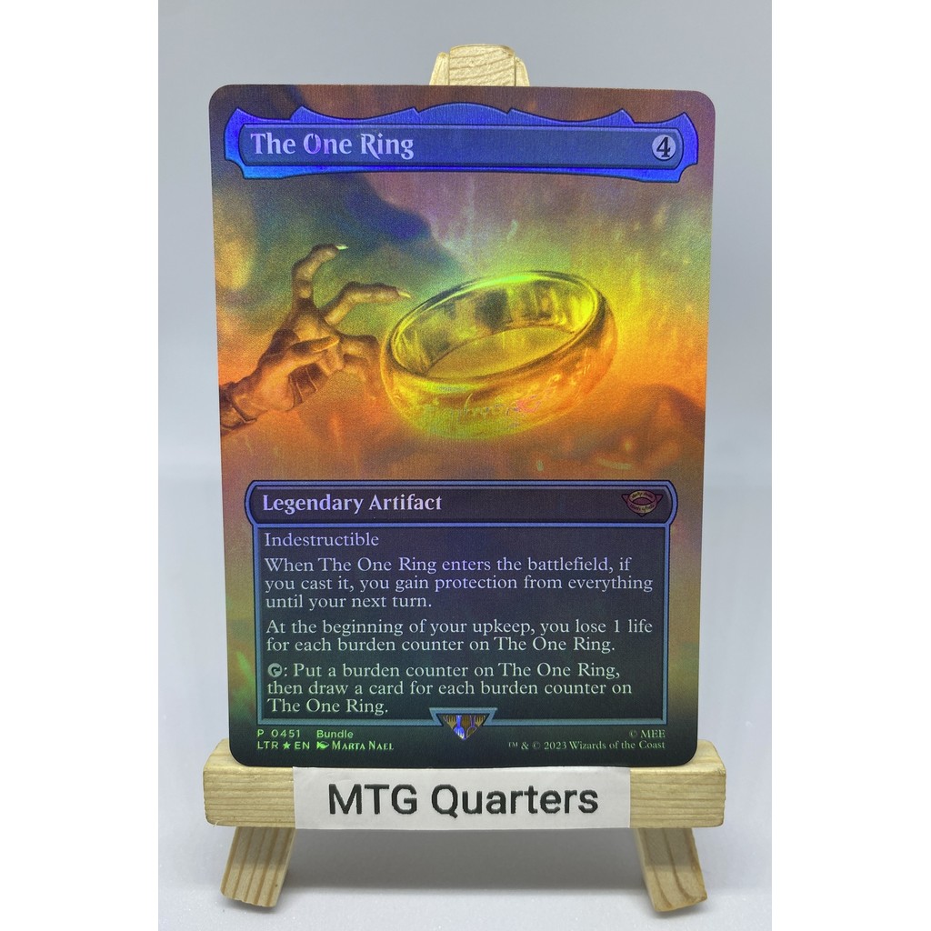 MTG Proxy Card - The One Ring #451 (Borderless Foil) | The Lord of the ...