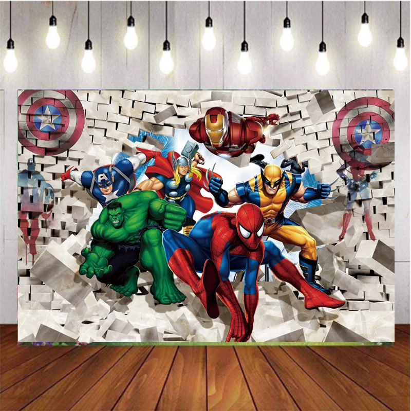 ♝Disney Super Hero Spider Man Poster Banner Photography Background ...