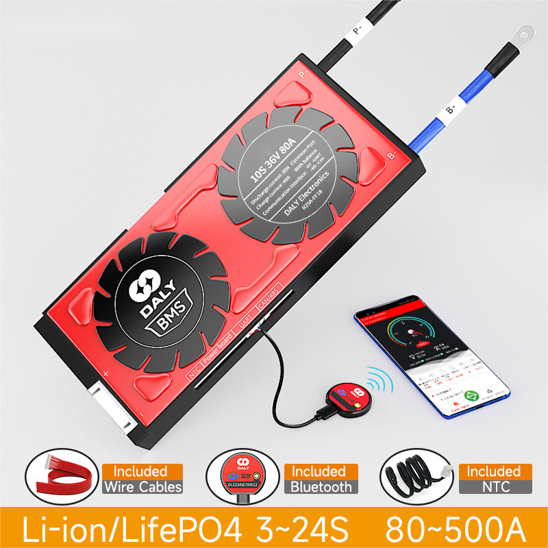 ⓞSmart BMS 4S 12V 100A 150A 200A 250A 300A 400A 500A PCM/PCB/BMS Bluetooth Common Port LiFePO4 b ...