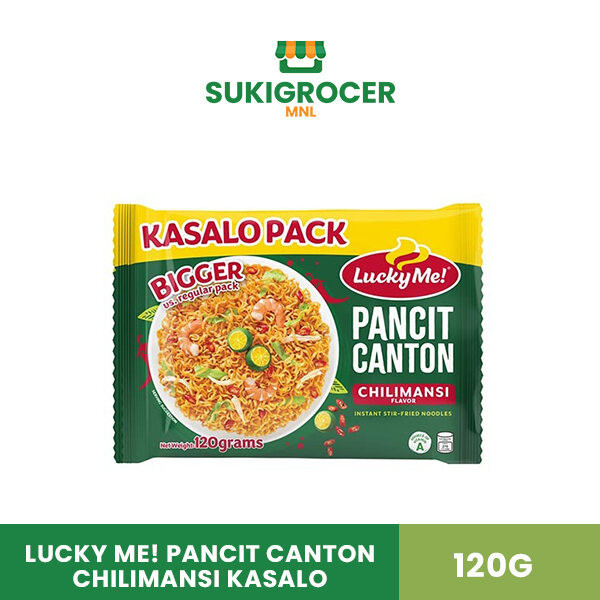 Lucky Me! Pancit Canton Chilimansi Kasalo 120G | Shopee Philippines