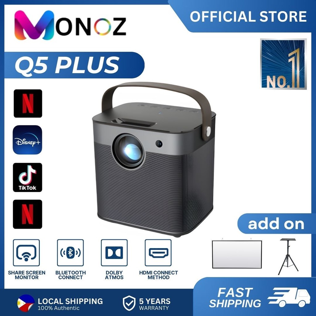 Q5 PLUS PROJECTOR 1080P 4K LCD LED Portable Projectors WIFI proyector ...