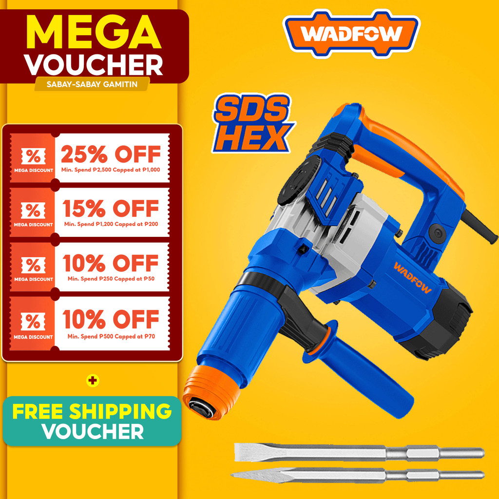 Wadfow WDB1D45 Industrial SDS Hex Anti-vibration system Demolition ...