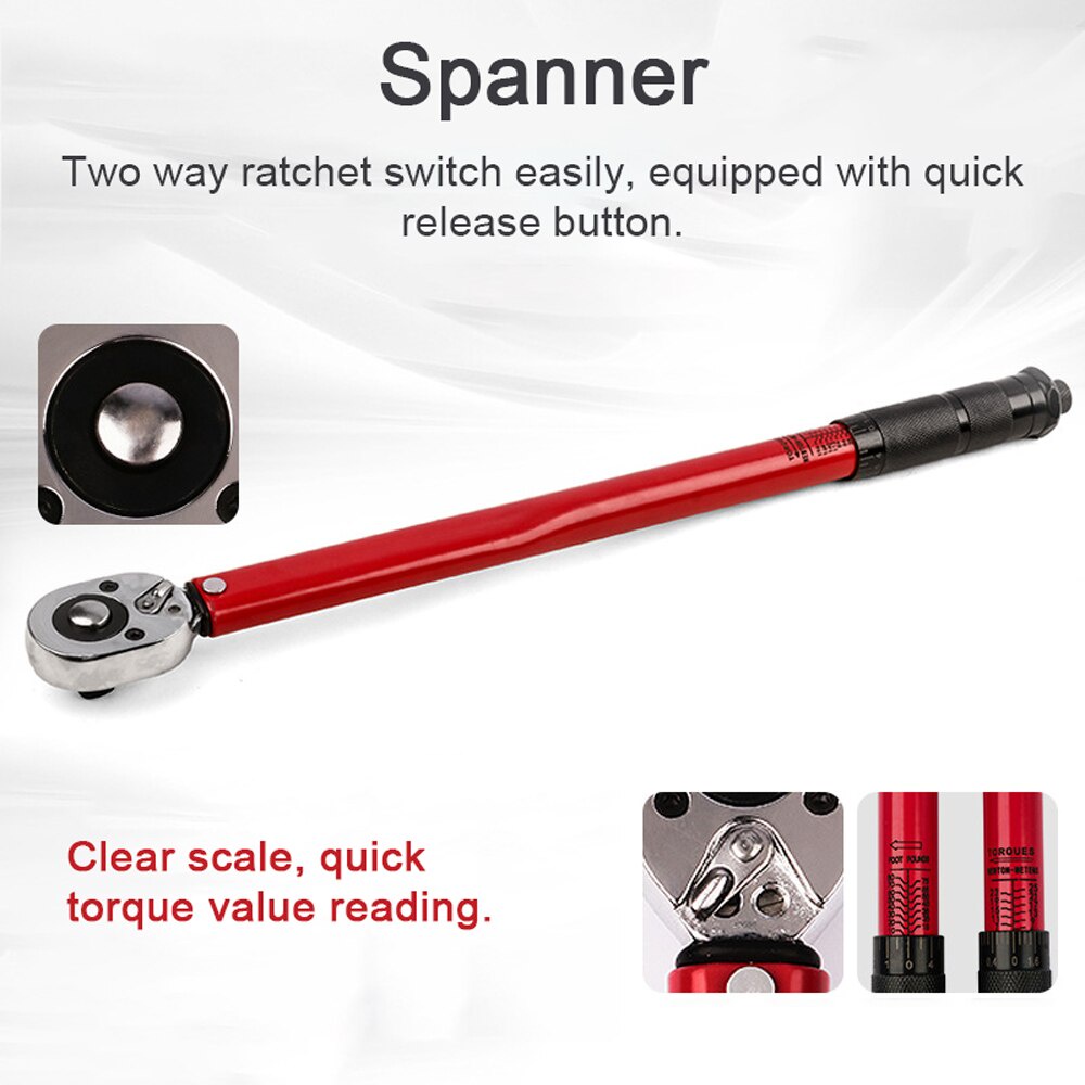 Adjustable Torque Wrench 1/4 Inch Drive Spanner 5-25N.m Hand Tool ...