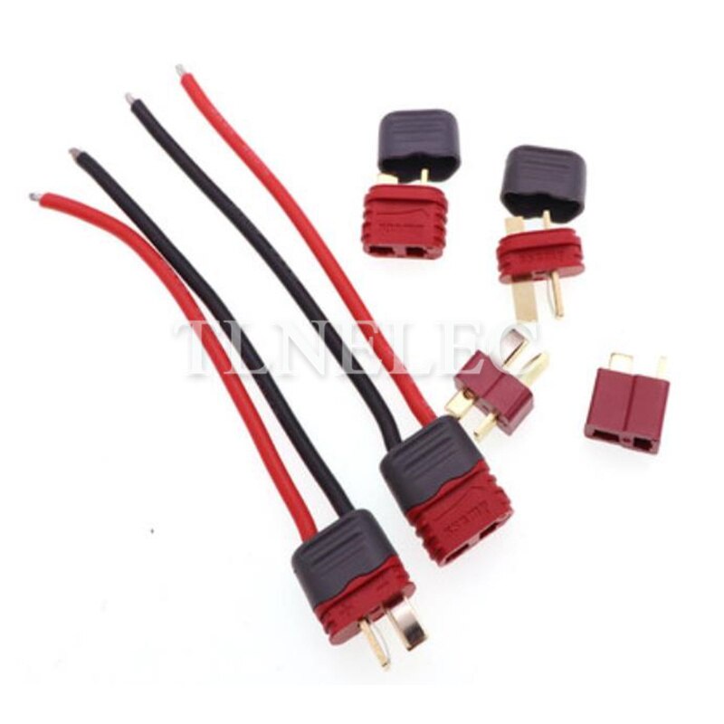 2P T Type Power Wiring Connector with Cable Female and Male Plug Butt ...