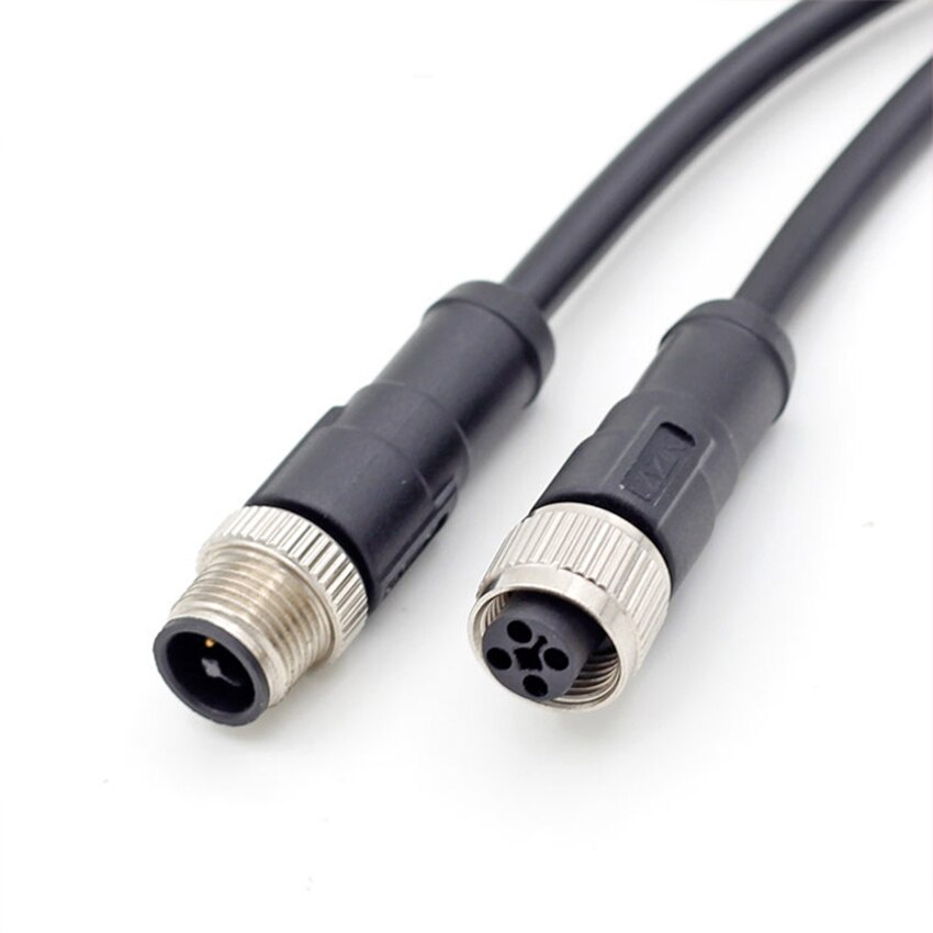 M12 12A Encoder 2Pin 3Pin 4Pin 5Pin Power Connector Adapter T type ...