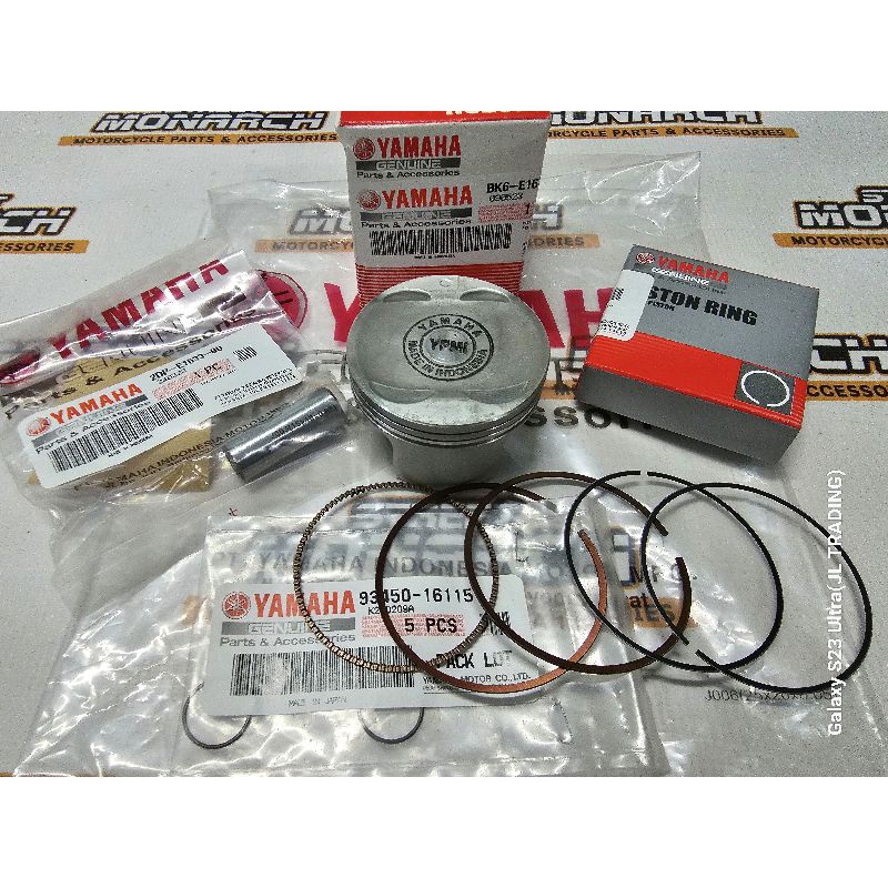 GENUINE PISTON KIT BK6 (PISTON/RING/PIN/LOCK/PIN) FOR YAMAHA SNIPER 155 ...