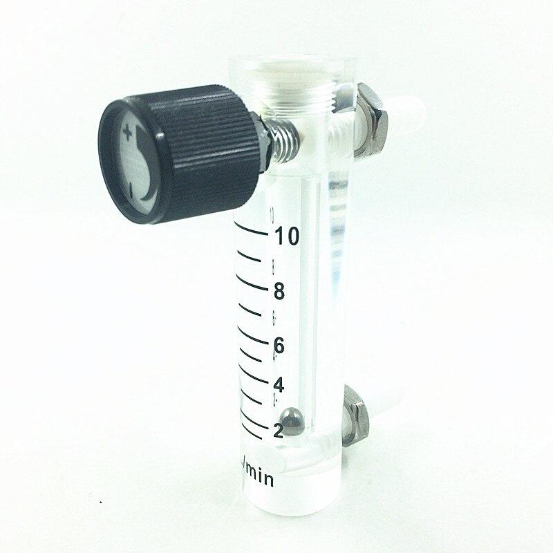 LZQ-3 1-10LPM Air Flow Meter for Gas Air Oxygen Flowmeter Indicator ...