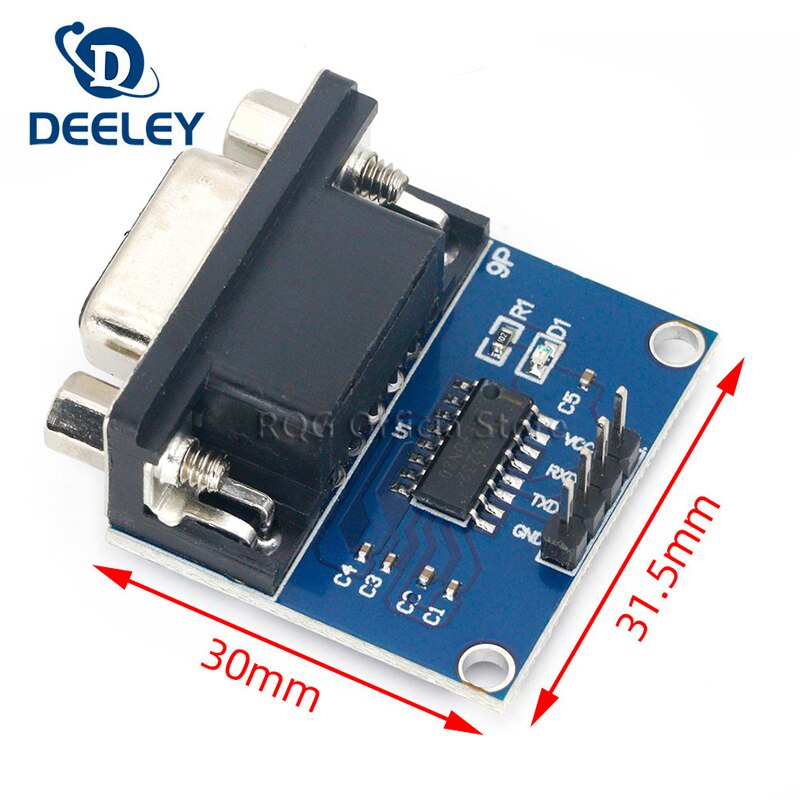 MAX3232 RS232 to TTL Serial Port Converter Module DB9 Connector MAX232 | Shopee Philippines