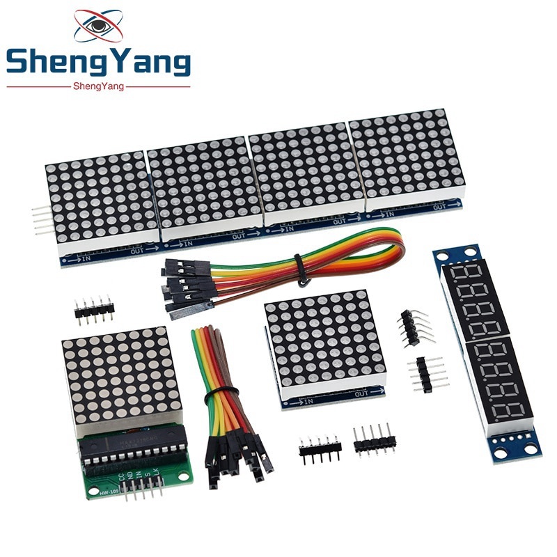 MAX7219 Dot Matrix Module Microcontroller Module Control Module Display ...